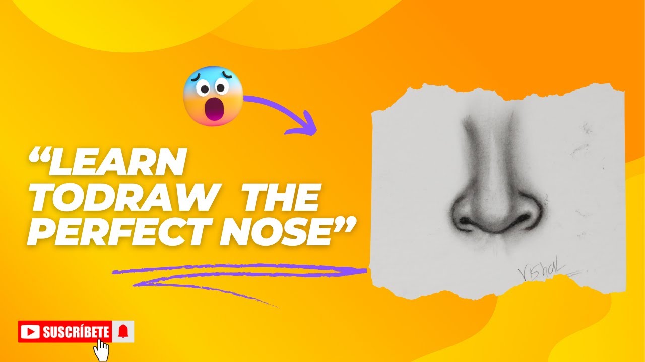 "Step-by-Step Nose Drawing Tutorial for Beginners | Learn to Draw a ...
