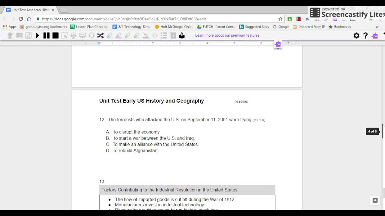 Unit Test US History and Geography Oct 14, 2016 - YouTube