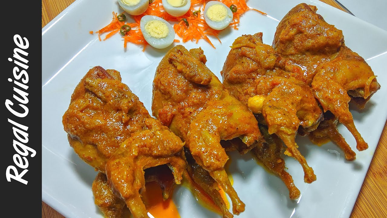 আস্ত কোয়েল পাখির রোস্ট || Spicy Quail Roast Recipe || Koyel Pakhi Vuna ...