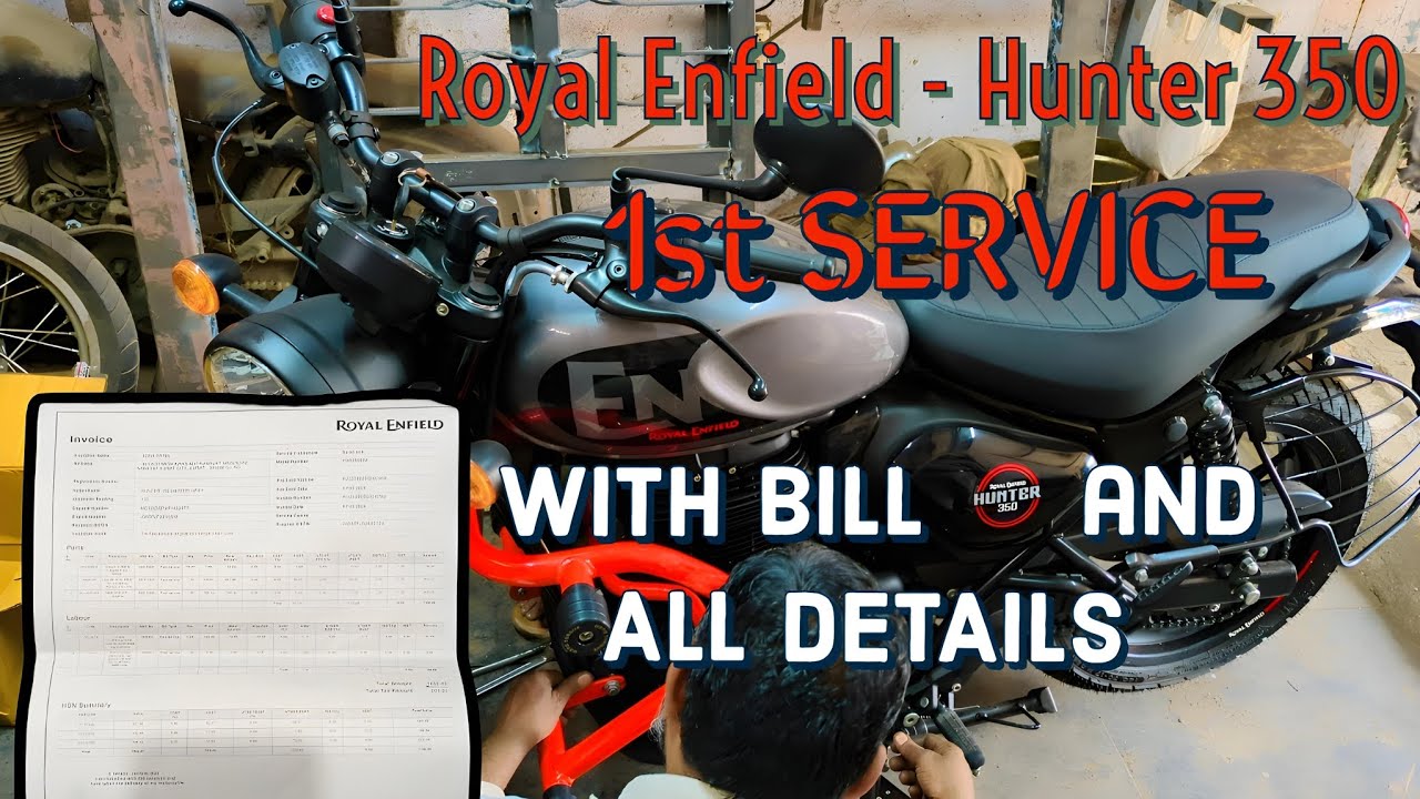 RE Hunter 350 (2024) | First Free Service COST ? | CHANGES | with BILL ...