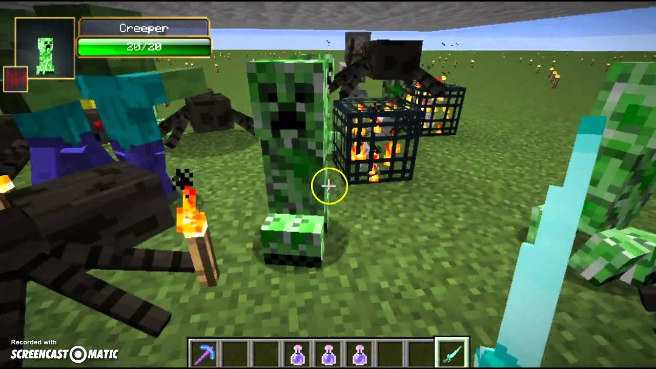 Minecraft | Damage Indicators mod! - YouTube