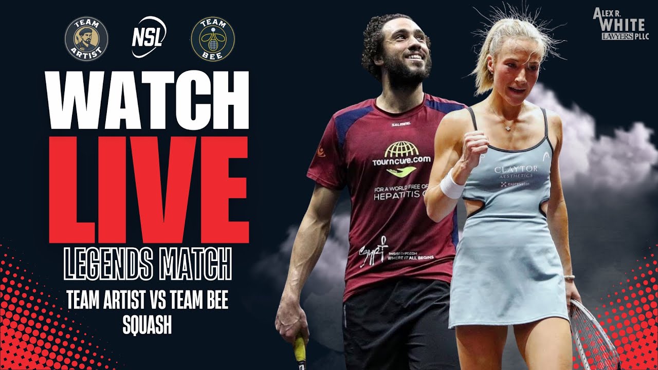 Ramy Ashour NSL Legend Match presented by Alex R White, PLLC - YouTube
