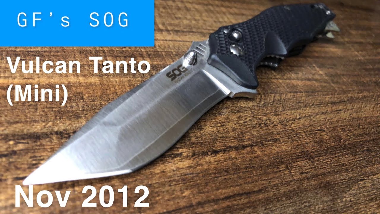 SOG Mini Vulcan (Tanto) - YouTube