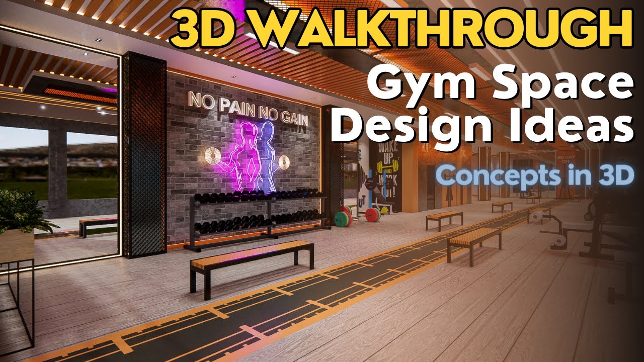Ultimate Gym Design Small Fitness Spaces & Concepts in 3D Walkthrough ...
