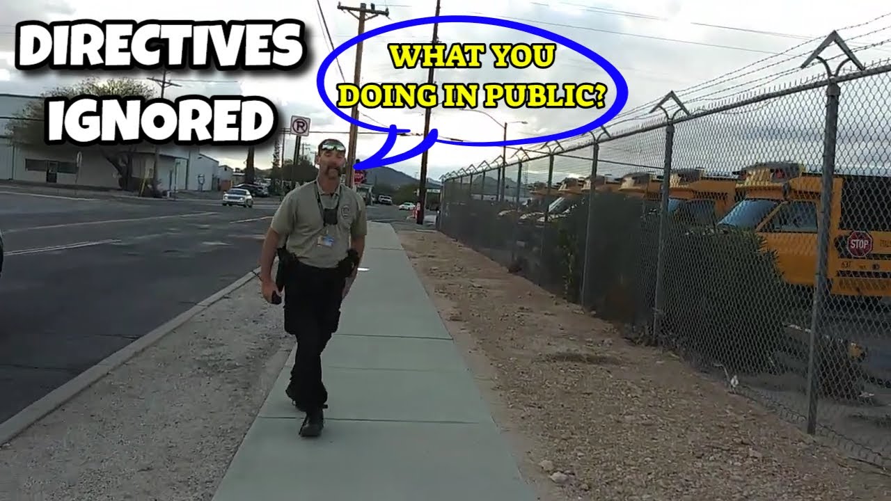 Wannabe Cop Tries To Give Directives In Public - YouTube