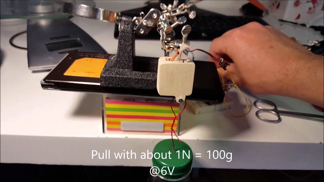 mini linear servo @5V - YouTube