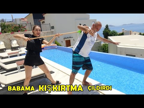 KIŞKIRTMA !! BABAMI GÜN BOYU ŞAKALADIM 😂 KOMİK VİDEO