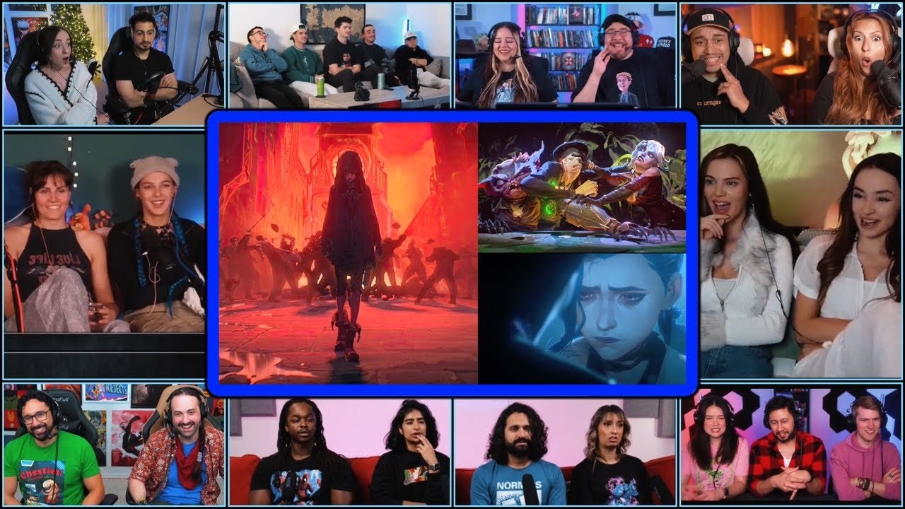 YouTubers React To JINX EPIC WALK THROUGH THE CITY | Arcane S2 Ep 2 ...