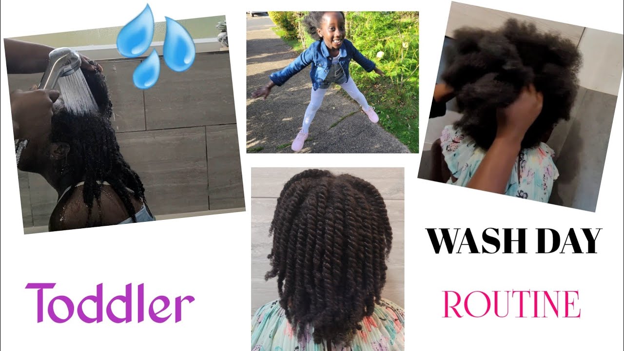 HAIR WASH DAY ROUTINES|NATURAL HAIR WASH DAY 4C|TODDLER HAIR WASH DAY ...