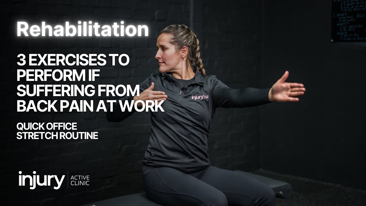 3 Exercises to Perform if Suffering from Back Pain at Work | Quick ...