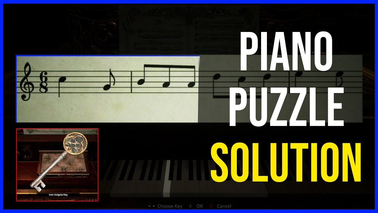Resident Evil Village Piano Puzzle Solution - Get Iron Insignia Key ...