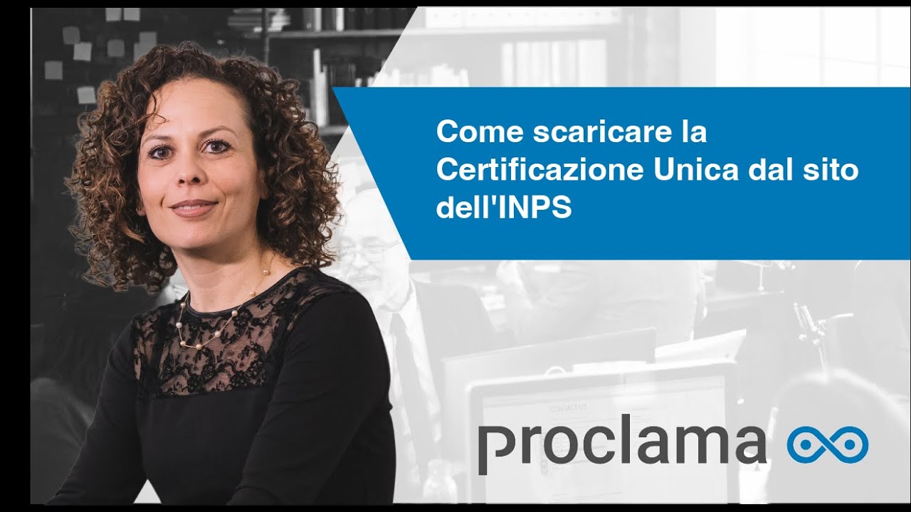 Come SCARICARE la Certificazione Unica 2024 dal sito dell'INPS - YouTube