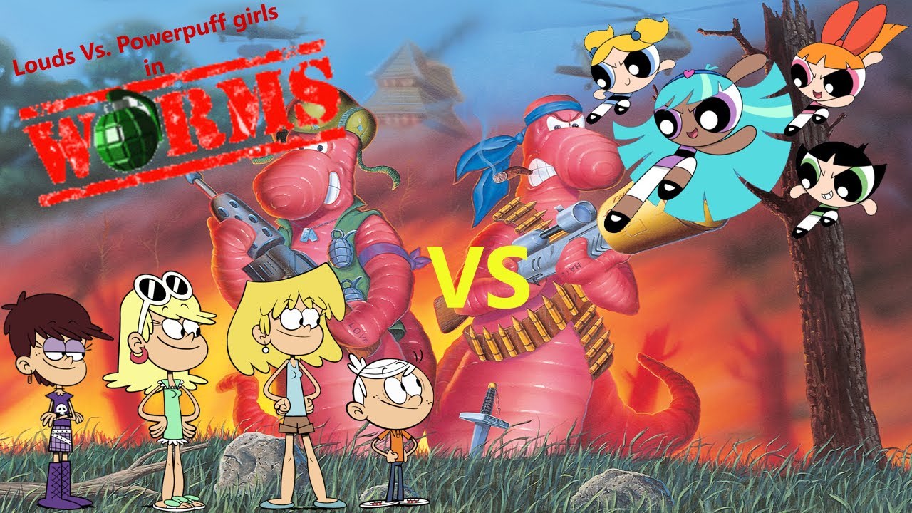 Louds Vs Powerpuff Girls in Worms (1995) - YouTube