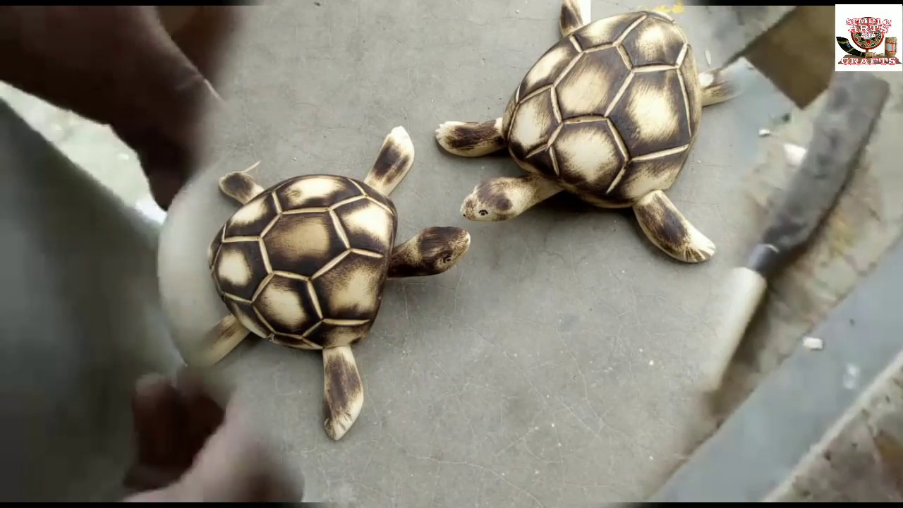WOODEN TORTOISE || SIMPLE ARTS AND CRAFTS || - YouTube