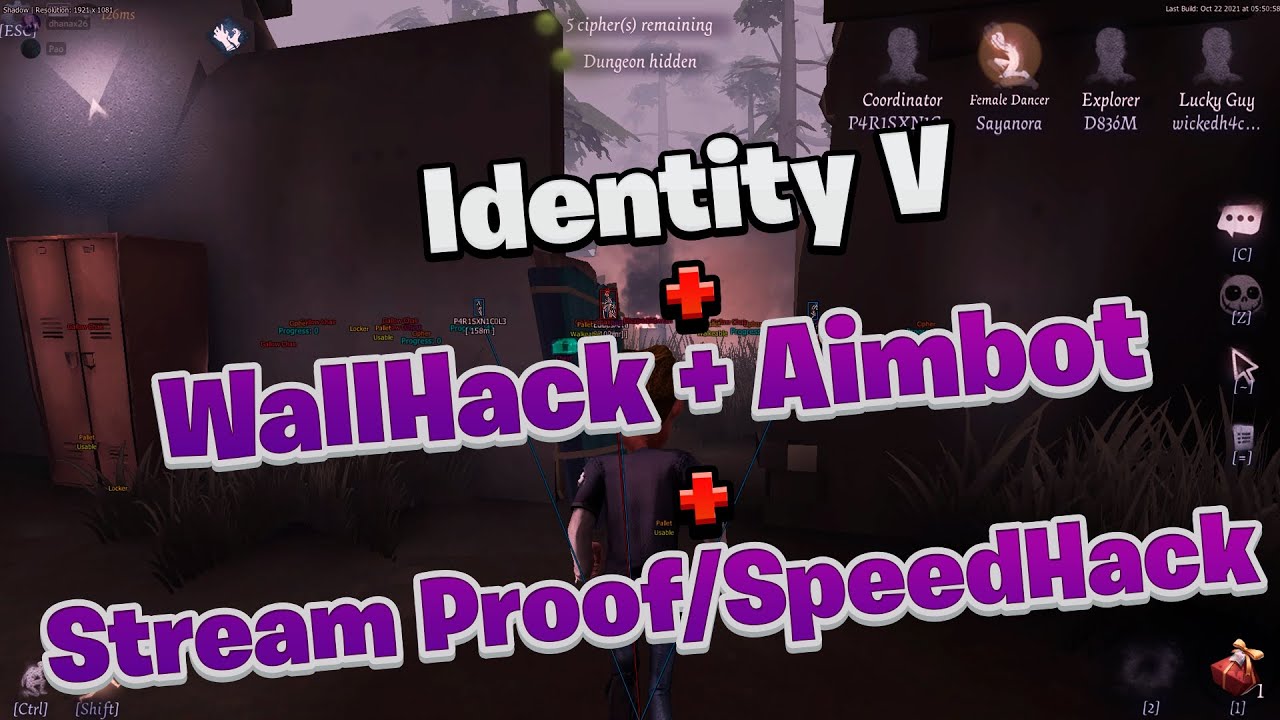 Identity V - WallHack + Aimbot + Speed Hack [Gameplay ShowCase on PC] - YouTube