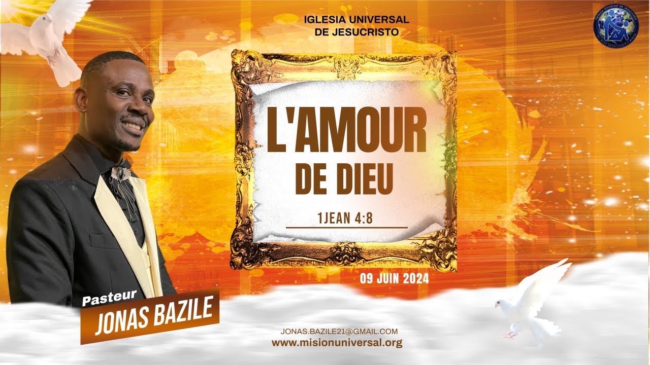 L'AMOUR DE DIEU | PASTEUR JONAS BAZILE - YouTube