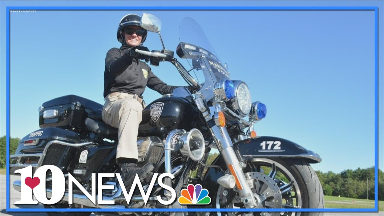 Maryville has first female motorcycle police officer - YouTube