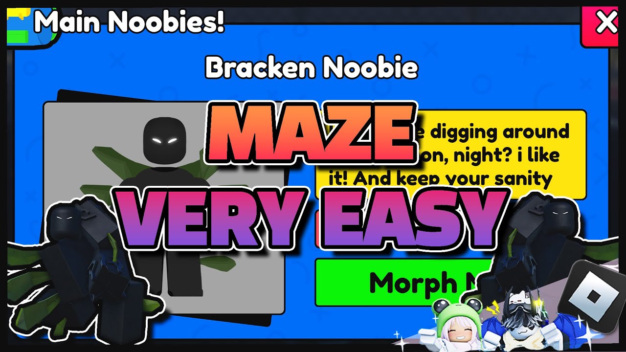 [🌆MAZE - EASY]👑Bracken Noobie👑Find The Noobies🎵 - 🎮ROBLOX [2025] # ...