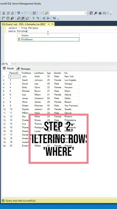 Beginners SQL - Select statements in 3 easy steps #sqlforbeginners #databasemanagement #code ...