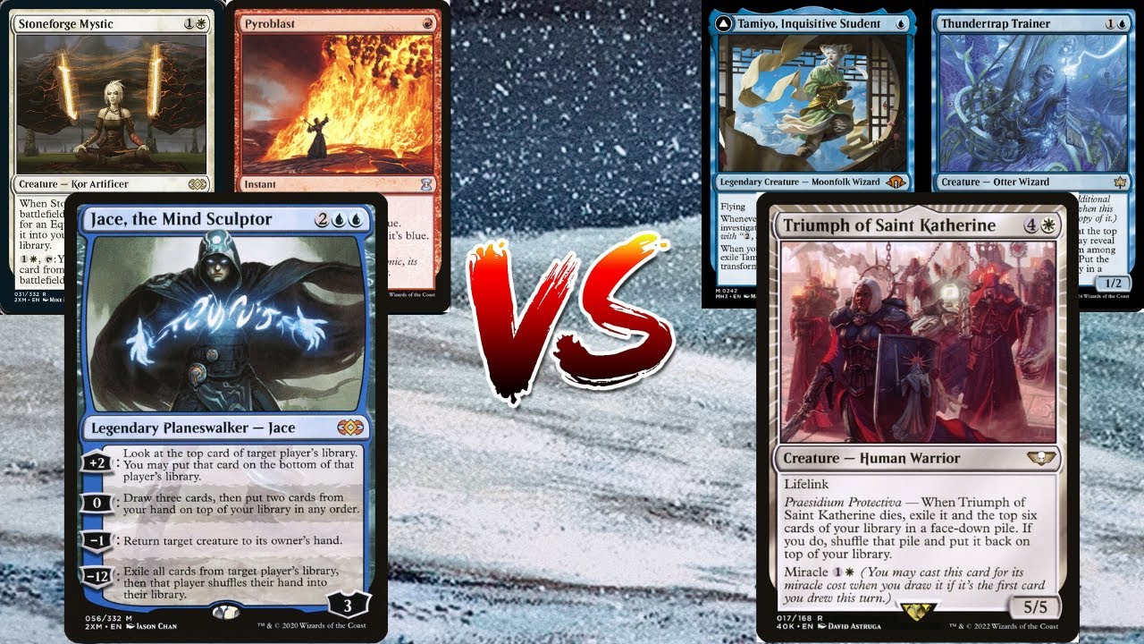 MTG Legacy Stoneblade Vs Jeskai Wizards (Tamiyo + Thundertrap Trainer ...