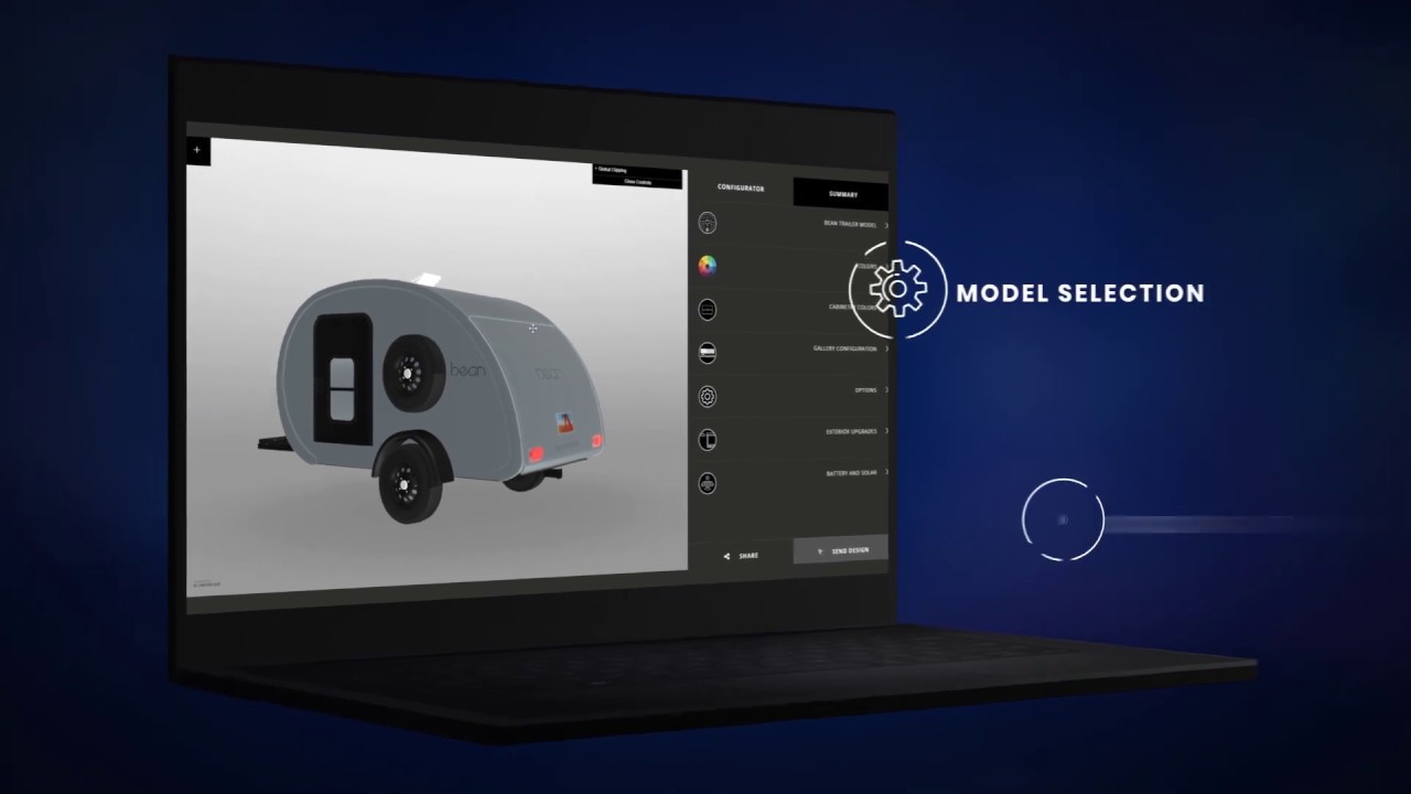 Camper van 3D configurator builder - Design your own camping trailer ...