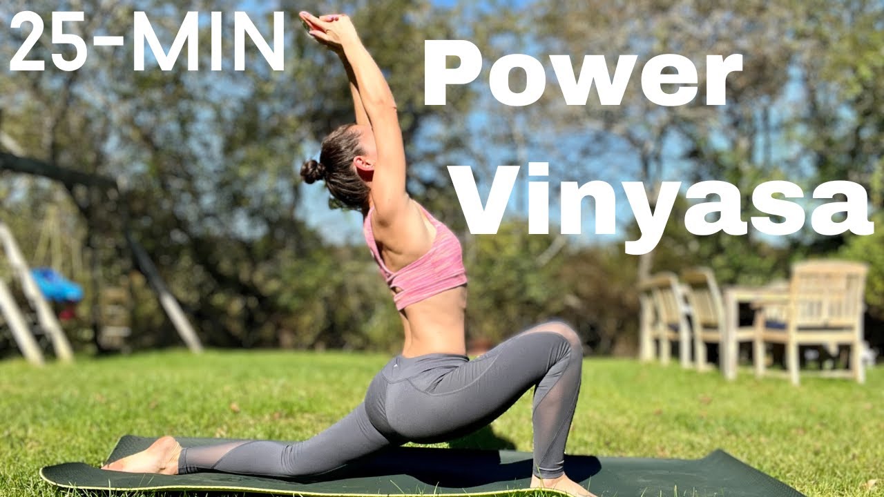 25-min Power Vinyasa Class | Energizing yoga practice #poweryoga # ...