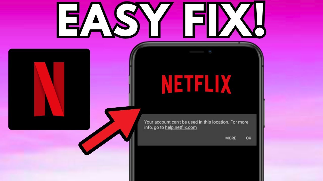 How To Fix Netflix Your Account Cannot Be Used - YouTube