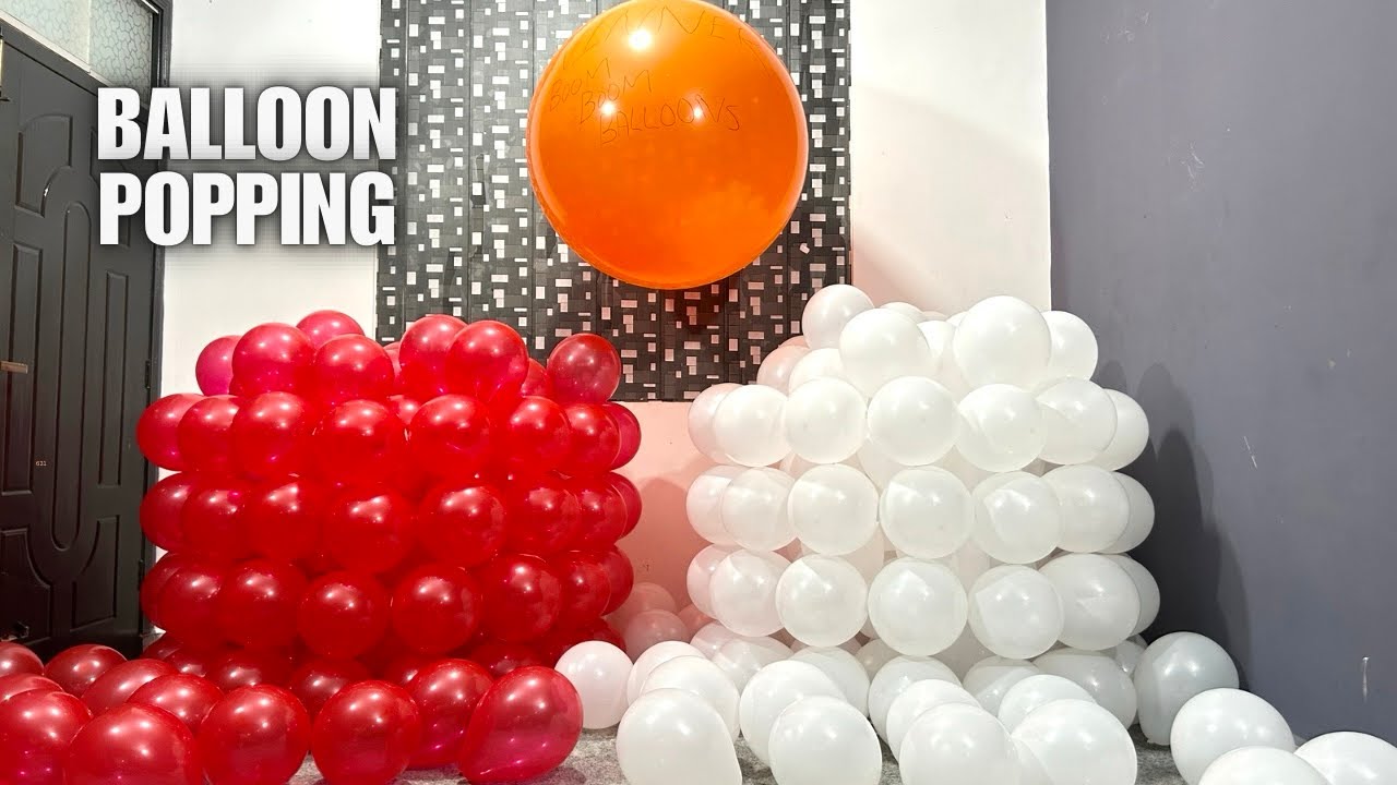 Our Most Amazing Balloon Popping Challenge(AJ vs TJ) - YouTube