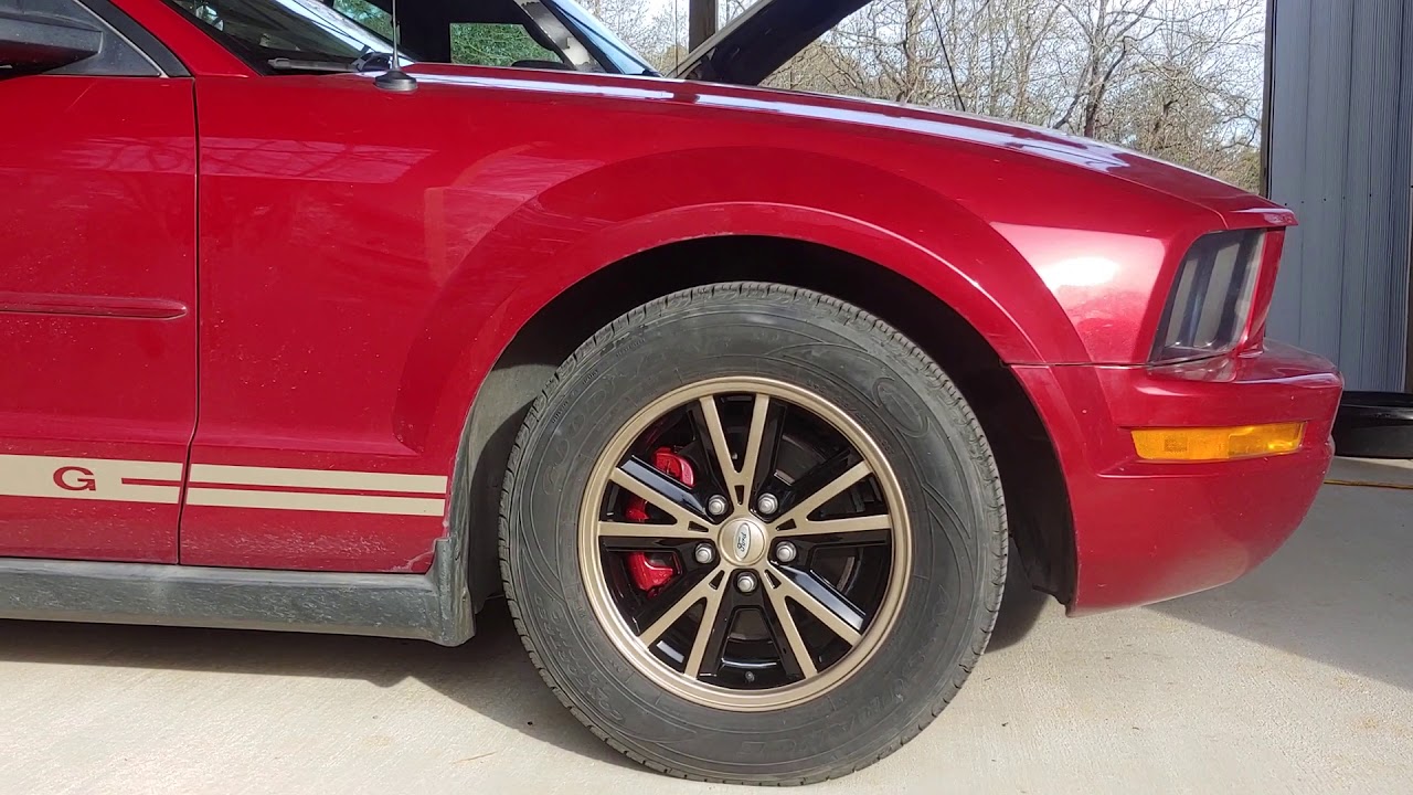 2008 Mustang Convertible wheels - YouTube