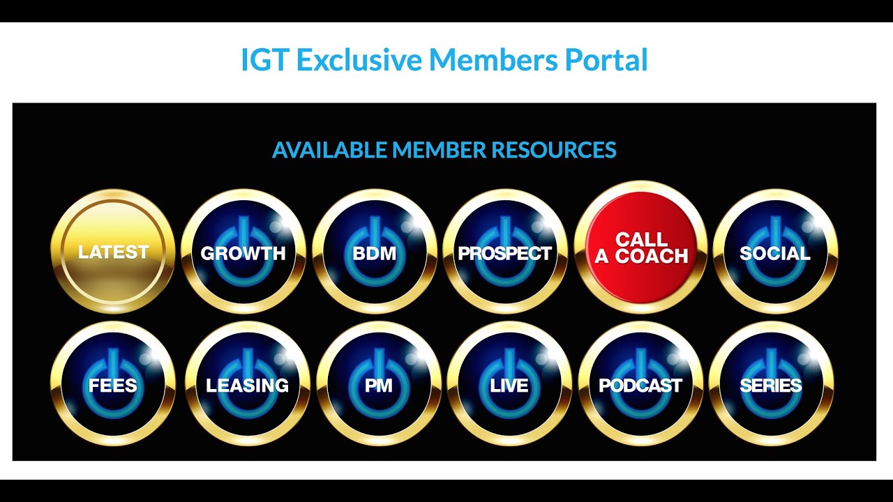 PM Nuts & Bolts Resources- The IGT Exclusive Members Portal - YouTube