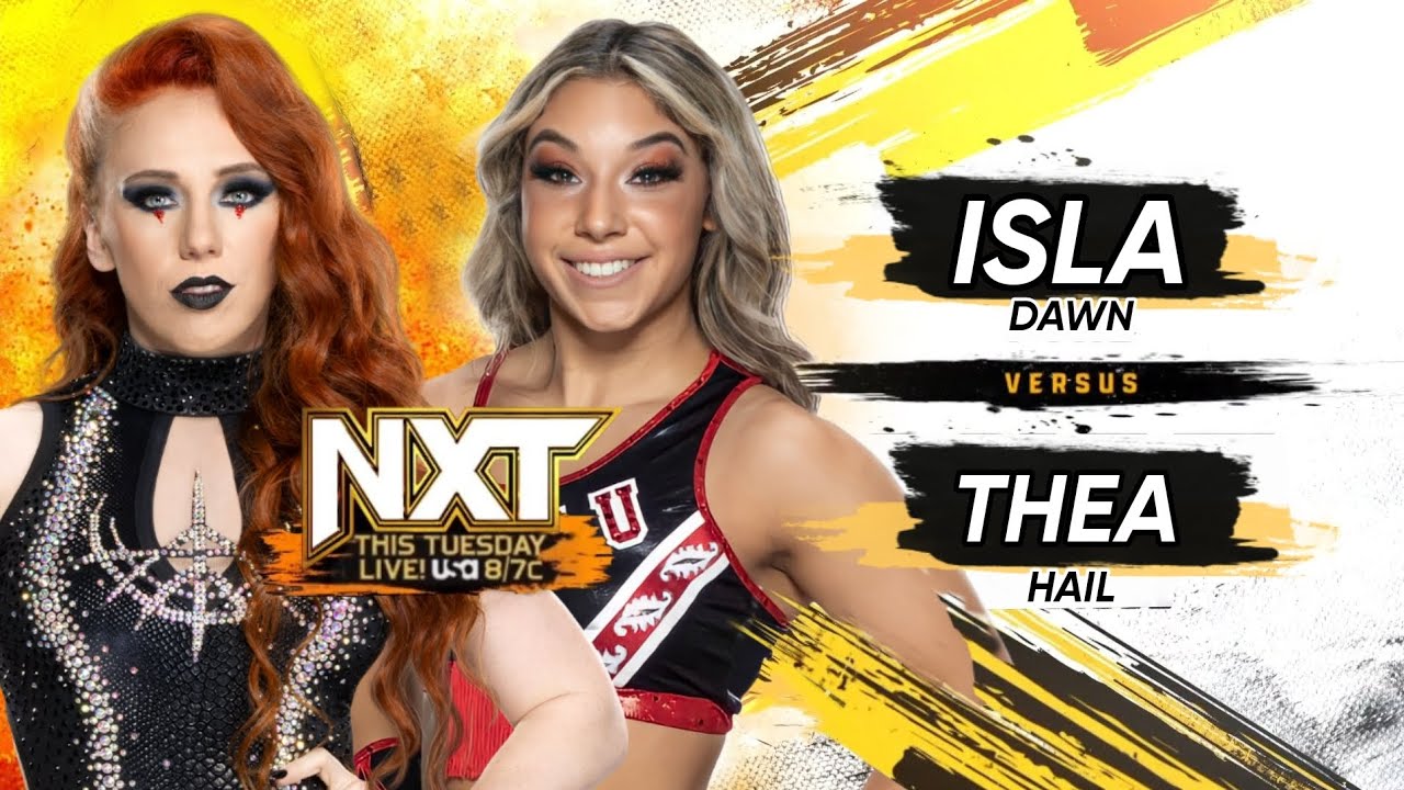 NXT || ISLA DAWN VS THEA HAIL || ALBA FYRE ATTACKS ISLA DAWN || - YouTube