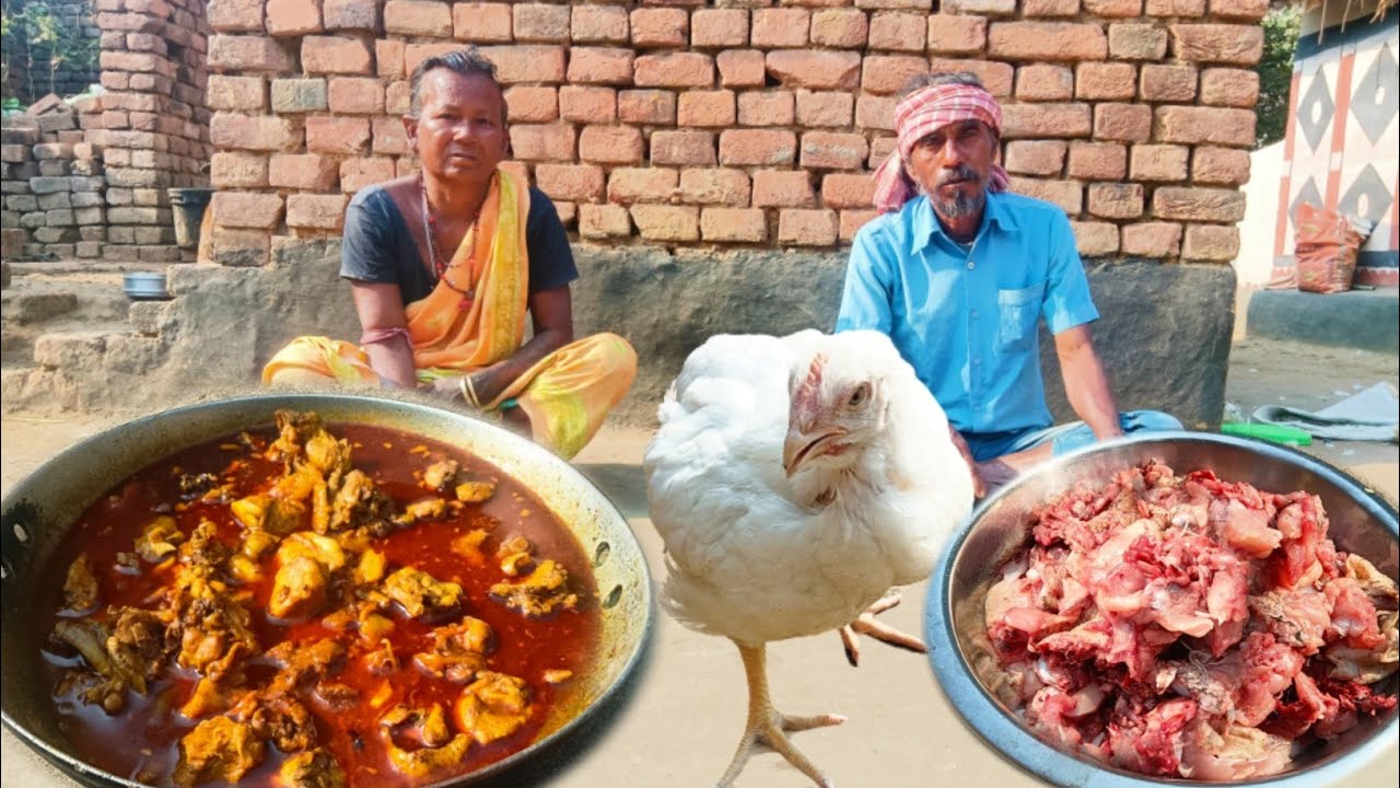 How To Cook House Pet Chicken || Santali Cooking || In Village Santali ...