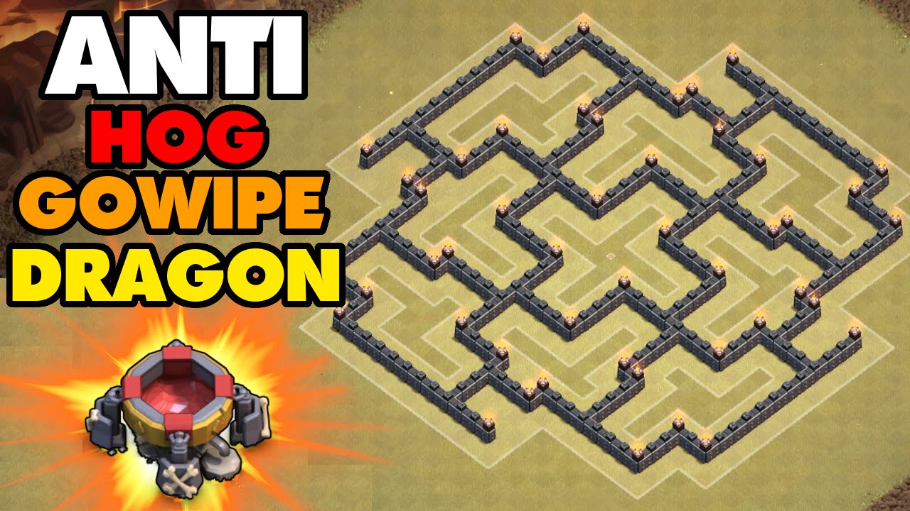 Clash Of Clans | Town Hall 8 (TH8) War Base Defense Strategy! | Anti ...