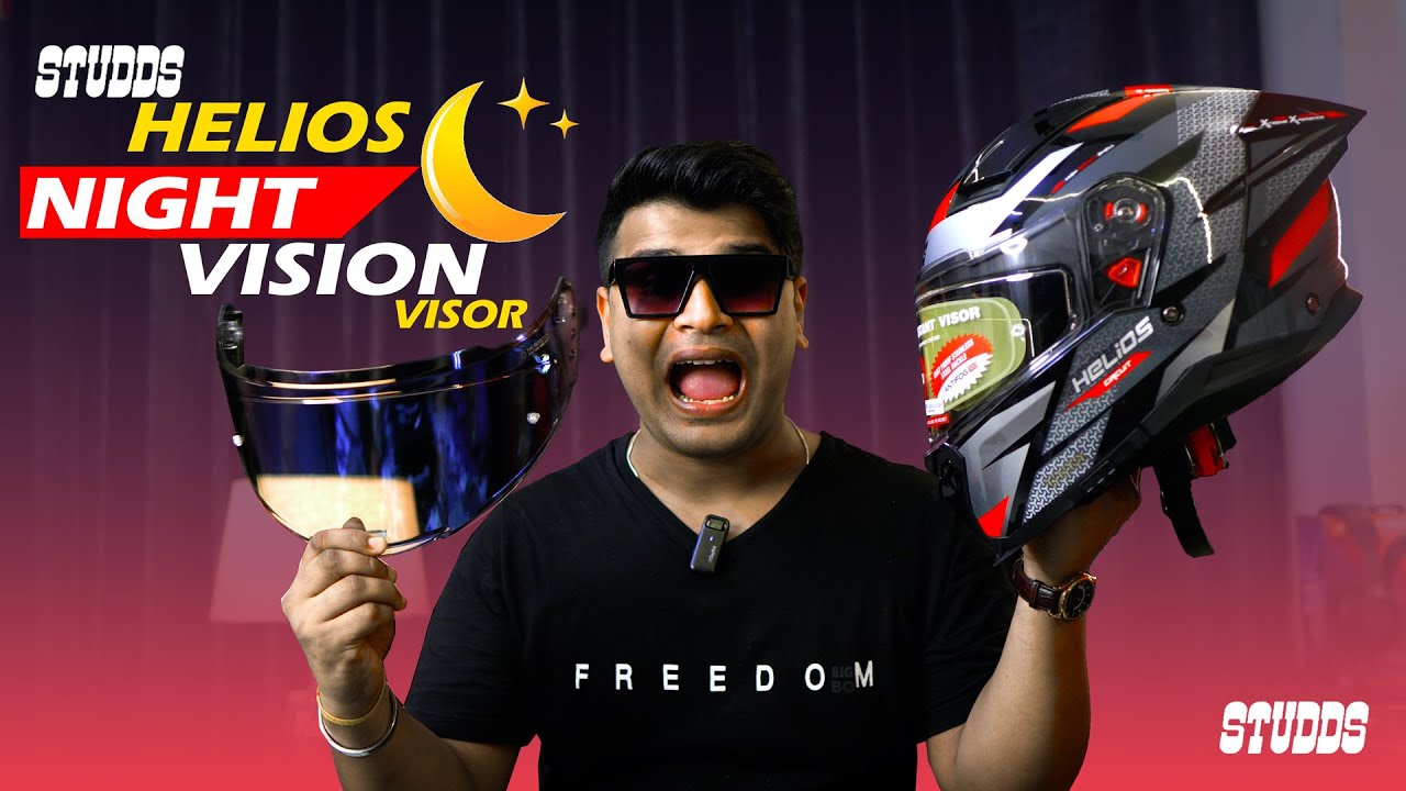 Finally😍Night Vision Visor for Studds Helios | Studds Helios D2 Circuit ...