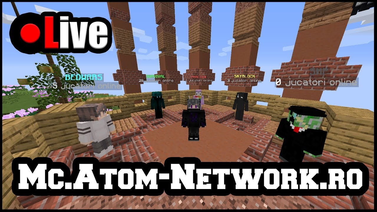 MINECRAFT ATOMIC cu abonatii SERVER NON-PREMIU IP : Mc.Atom-Network.ro - YouTube