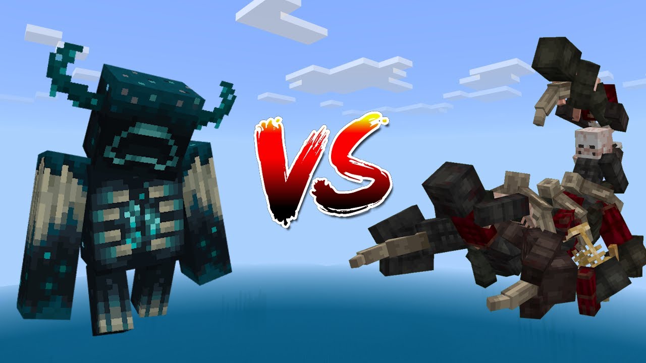 Warden VS Corpse Crawler in Minecraft BE/PE - YouTube
