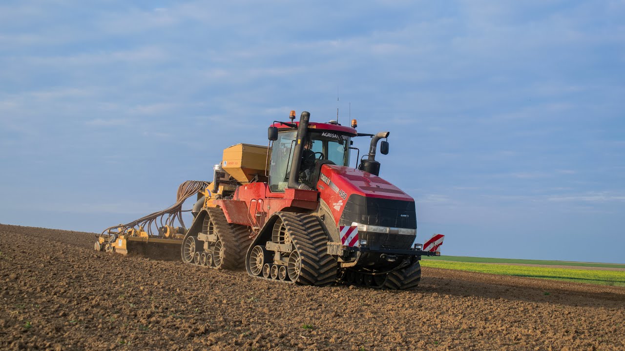 CASE IH QUADTRAC 450 AU SEMIS DE BLE! 😍 - YouTube