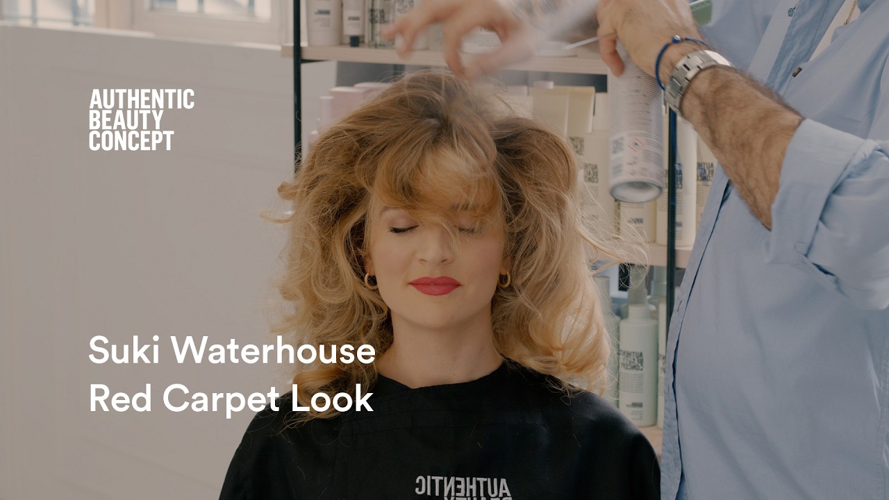 How to Recreate Suki Waterhouse's Red-Carpet Hairstyle - YouTube