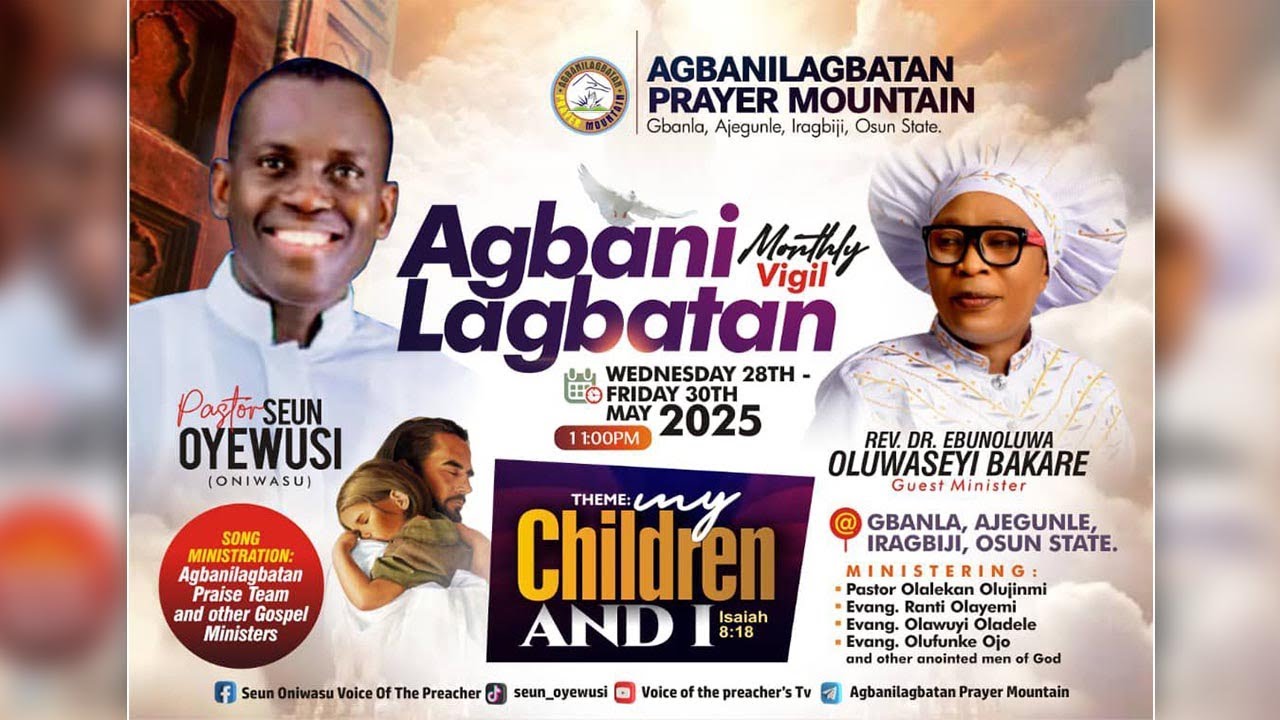 AGBANILAGBATAN MONTHLY VIGIL | THEME: MY CHILDREN AND I || DAY 02 - YouTube