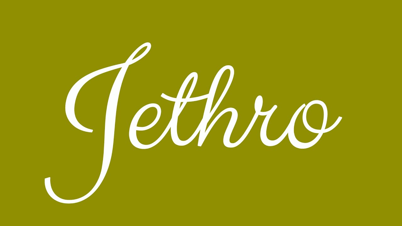 Learn how to Sign the Name Jethro Stylishly in Cursive Writing - YouTube