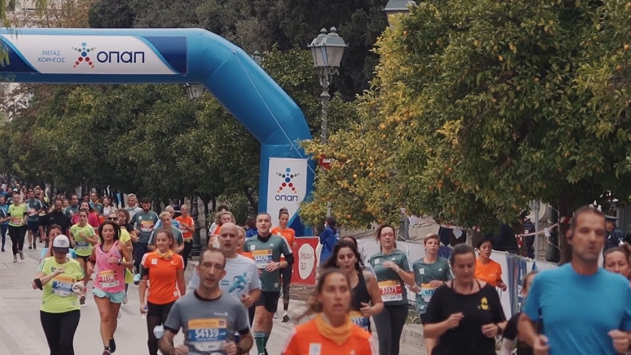 Ο ΟΠΑΠ Μέγας Χορηγός του 38ου Αυθεντικού Μαραθωνίου της Αθήνας - YouTube