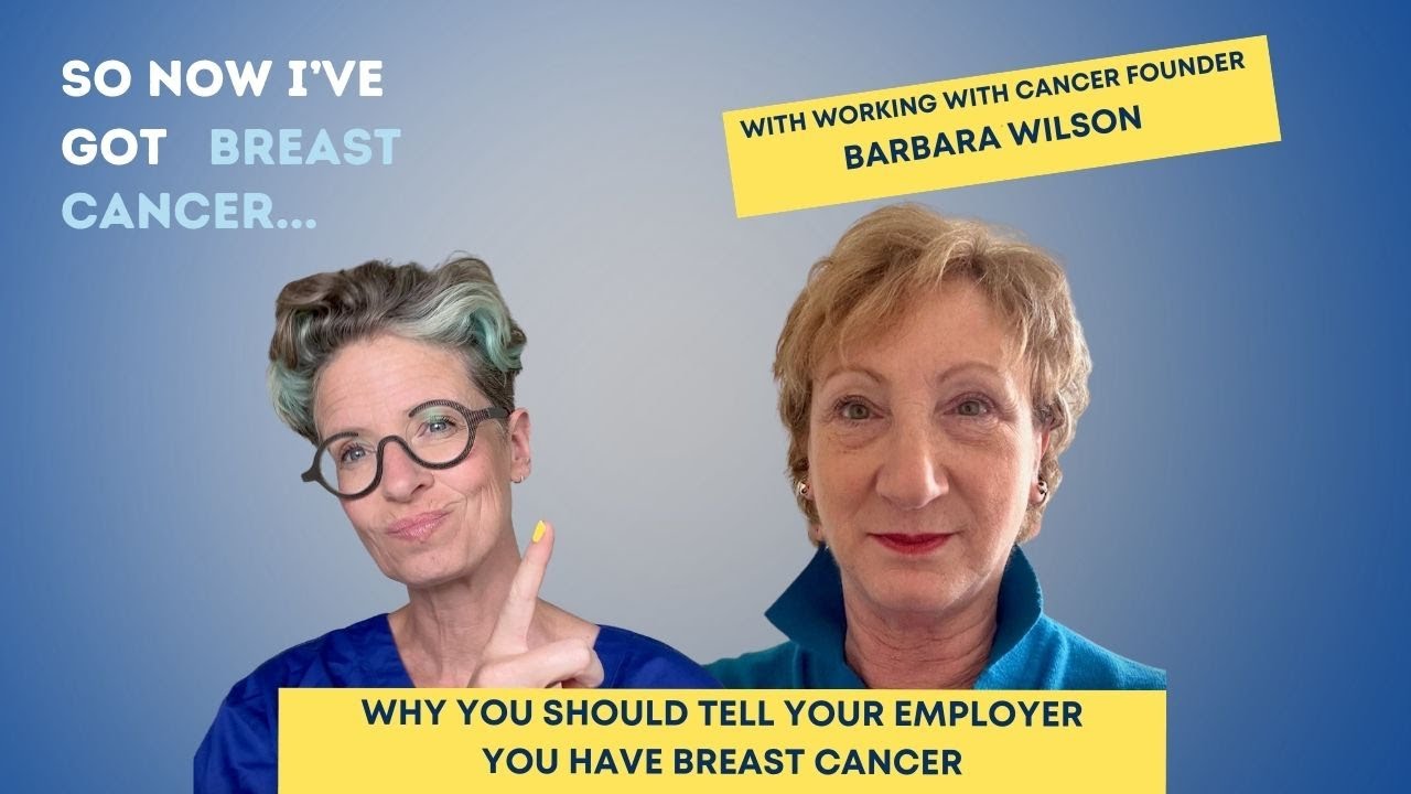 Why you should tell your employer you have breast cancer - Podcast | Dr ...