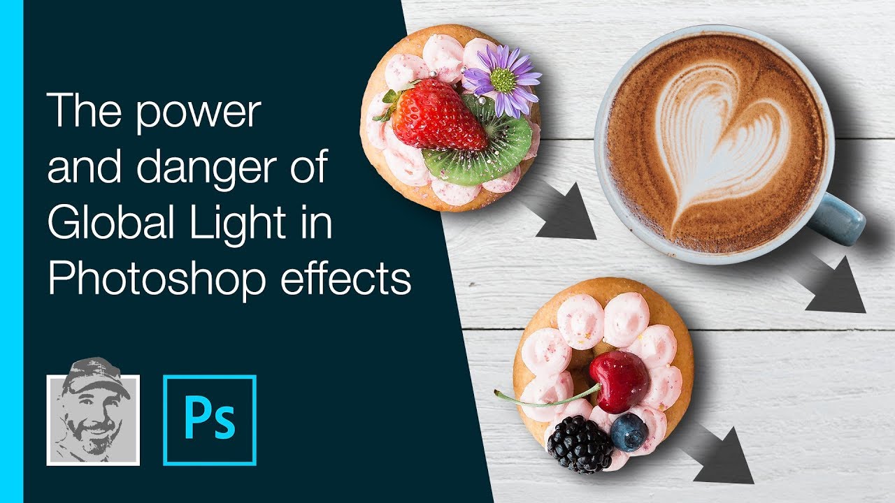 The power and danger of Global Light in Photoshop effects - YouTube