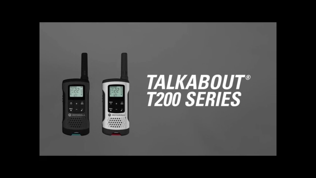Motorola T200TP Talkabout Radio - YouTube