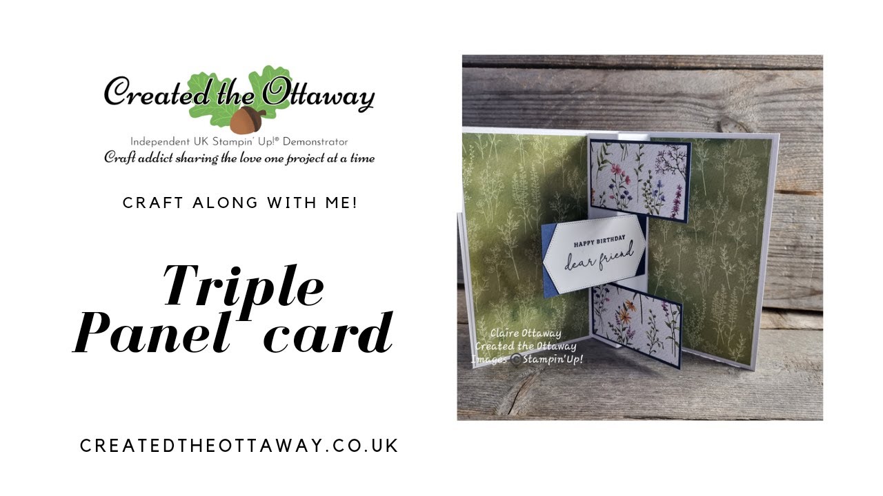 Triple panel card tutorial | DIY handmade card@createdtheottaway - YouTube