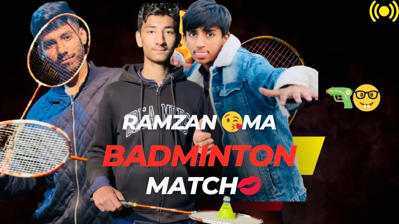 Ramzan night Badminton Match with friends 😘Collage ma baraf nazar a ...