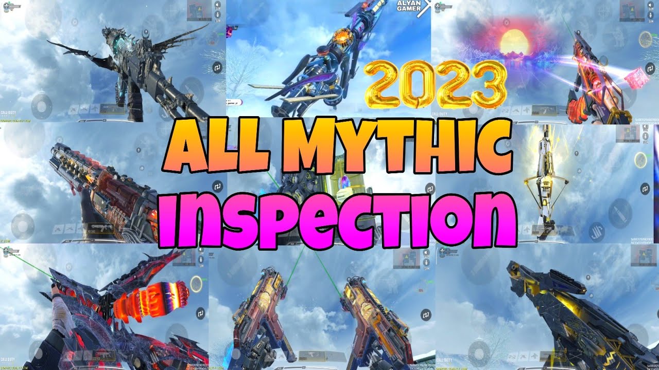😱ALL Mythic Guns Weapon Inspection | Which One Best Mythic Gun Weapon ...
