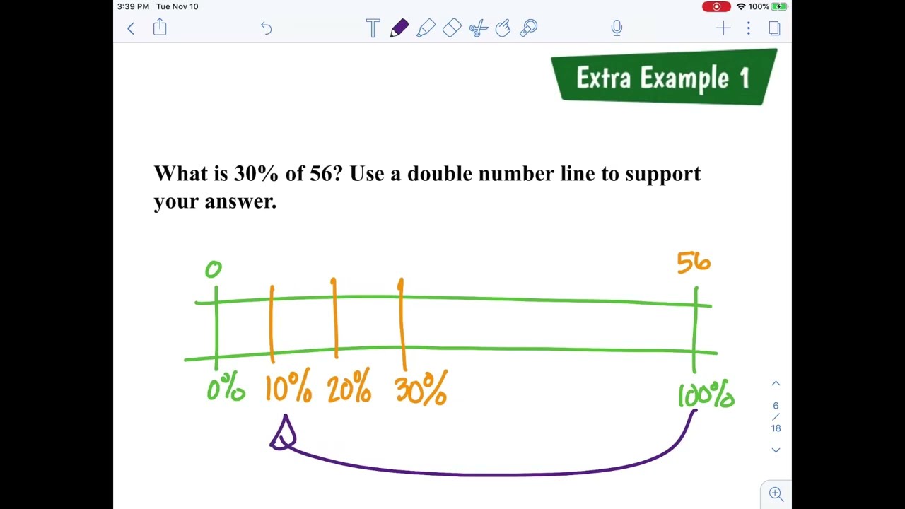 Lesson 3.3 Extra Example 1 Percent of a Number - YouTube