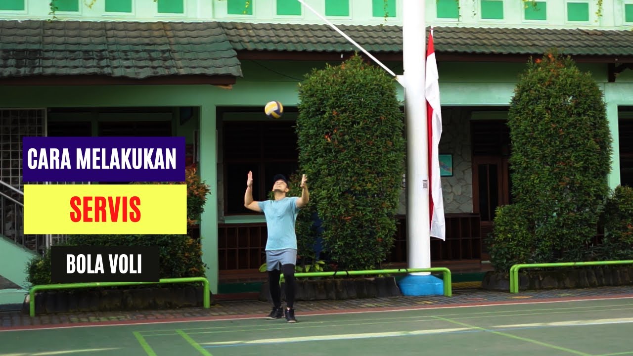 SERVIS ATAS DAN BAWAH BOLA VOLI UNTUK PEMULA - YouTube