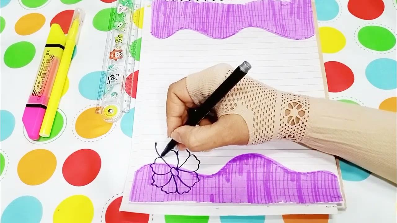 How to Make Front Page Design of Project Work|| Front Page Design Easy ...